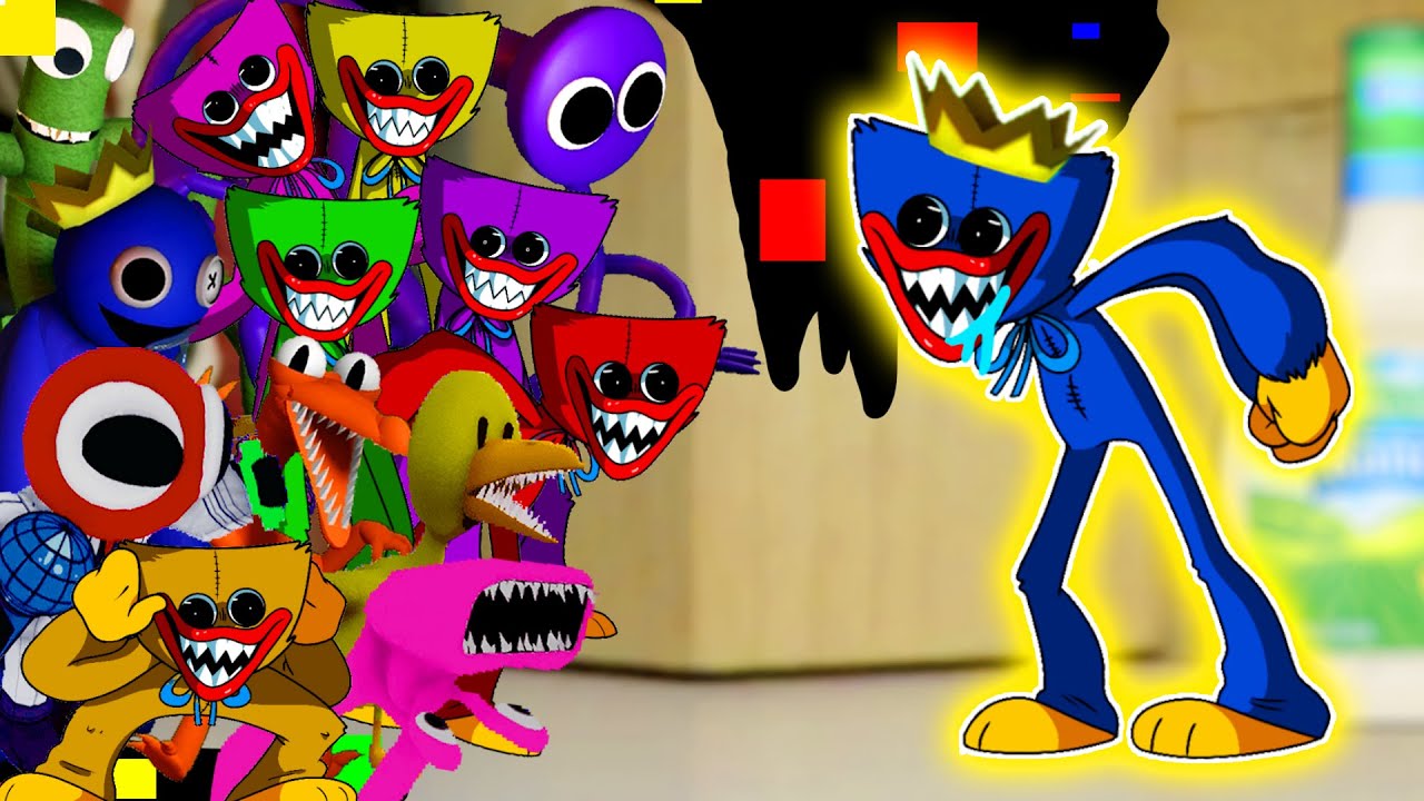 New "Sliced" But Rainbow Friends VS Mini Huggies 🎶 FNF Sliced But ...