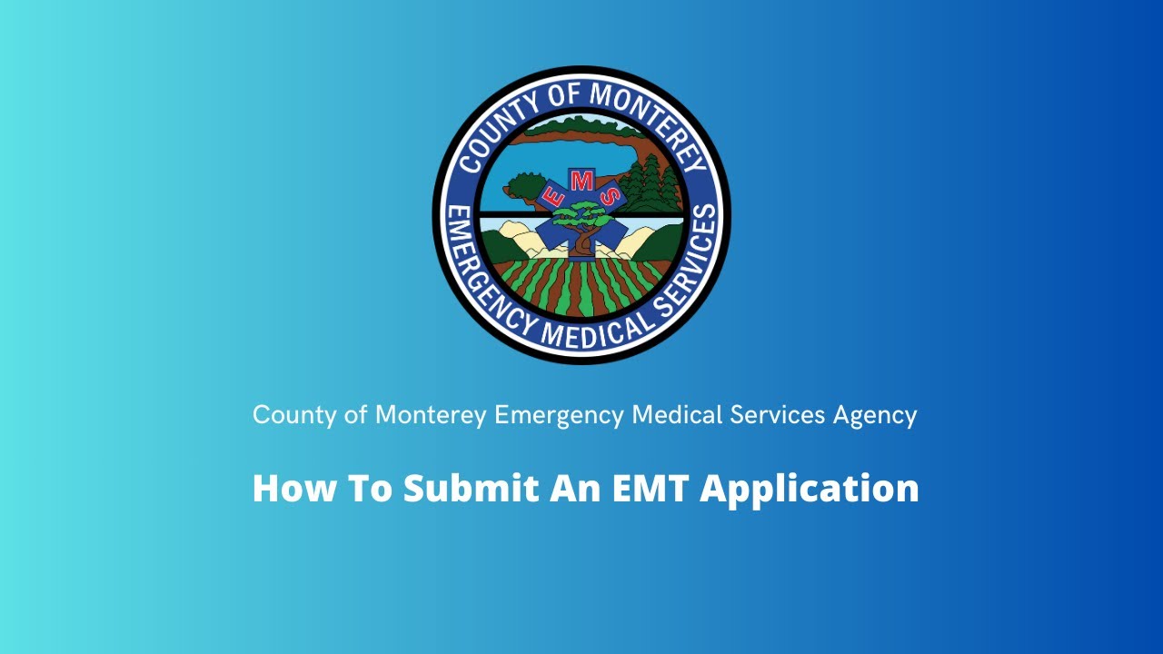 How To Submit an EMT Certification Application - YouTube