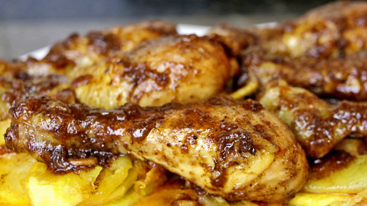 Muslos de pollo al pimentón de la Vera - YouTube