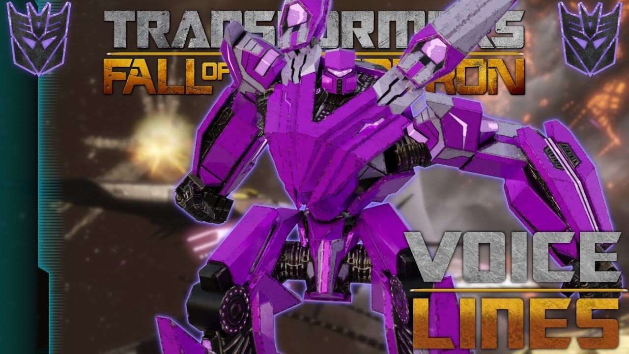 Transformers: Fall of Cybertron - Decepticon Flyer Voice Lines - YouTube