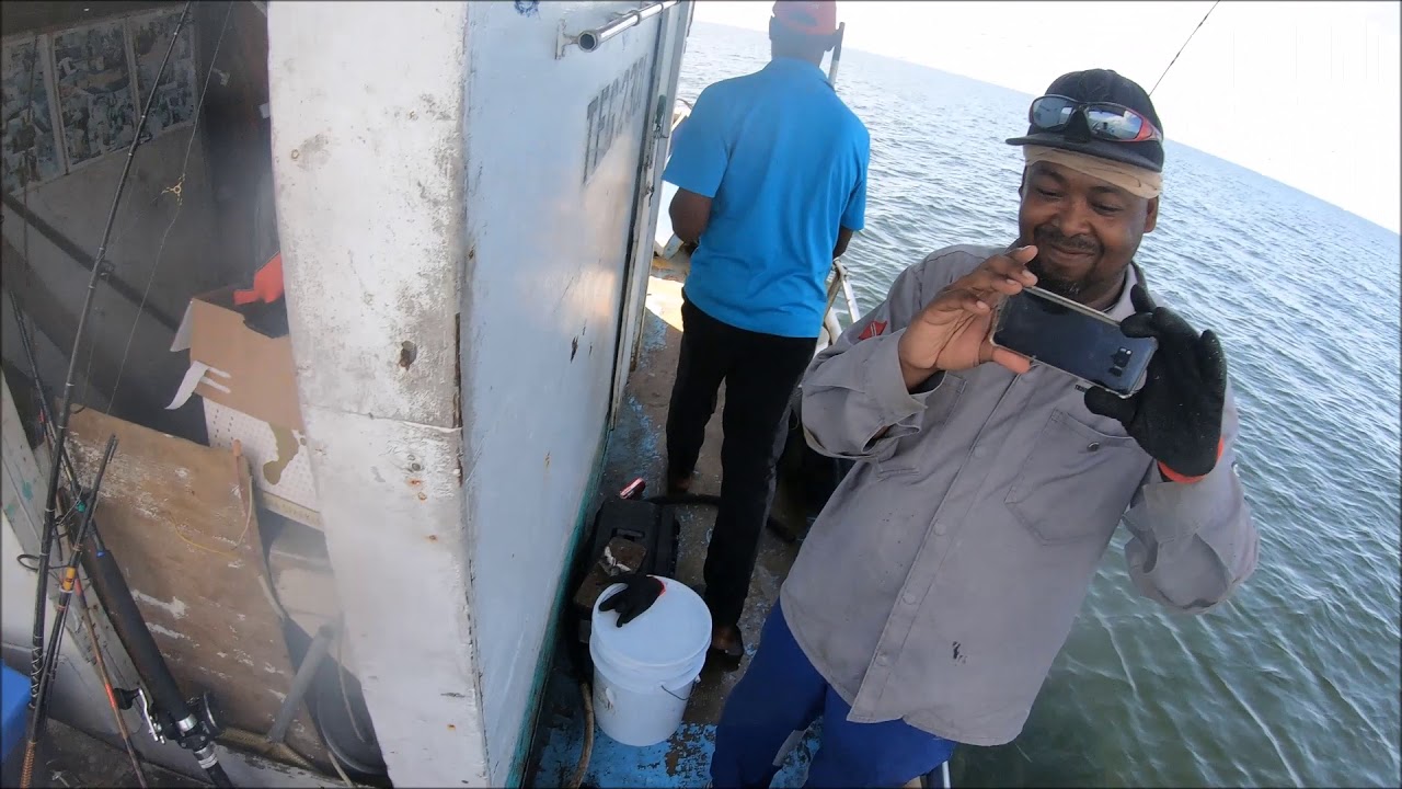 Deep sea fishing for Shark, Salmon and cro cro on Pathos island on the ...