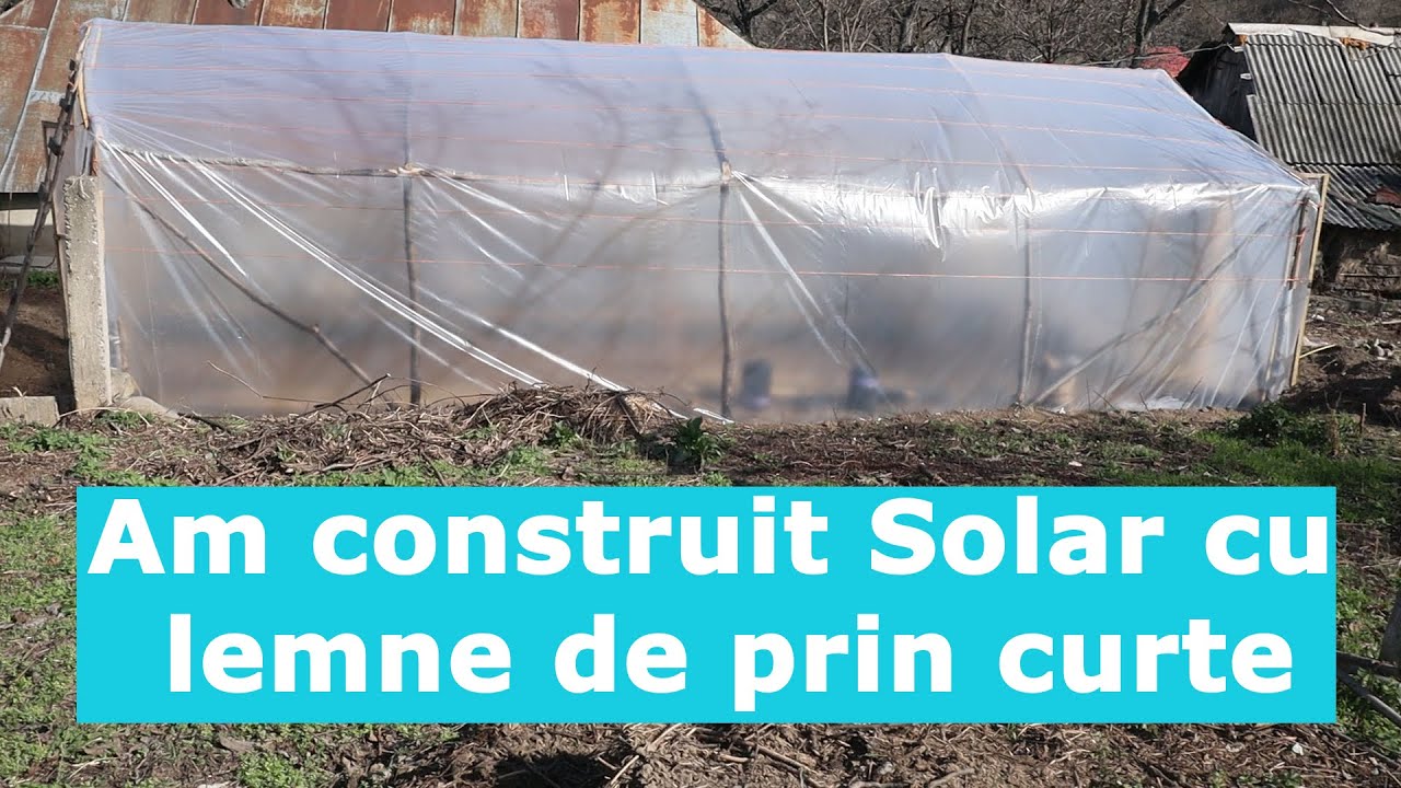 Am construit un solar doar din lemne de prin curte - YouTube