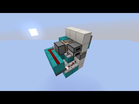 A-man's Redstone [Tutorial] Compact Hidden Ladder - YouTube