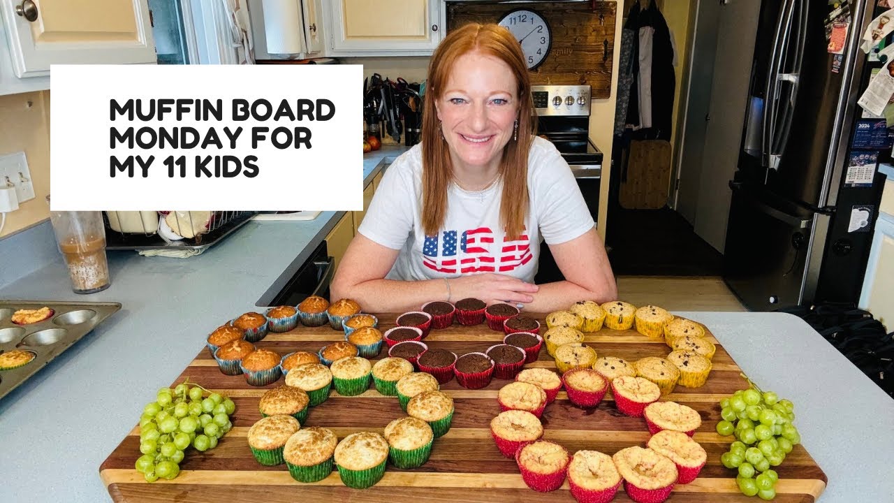MUFFIN BOARD MONDAY FOR MY 11 KIDS - YouTube