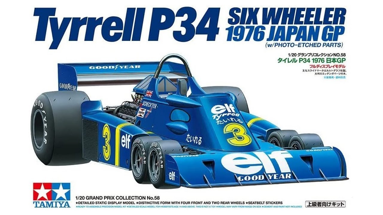 TYRRELL P34 SIX WHEELER 1976 JAPAN GP - TAMIYA 20058 - www.carmodelkit ...