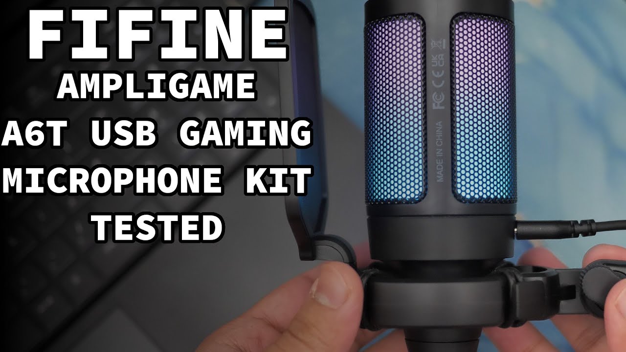 FIFINE AmpliGame A6T RGB Gaming Microphone Kit - Review - YouTube