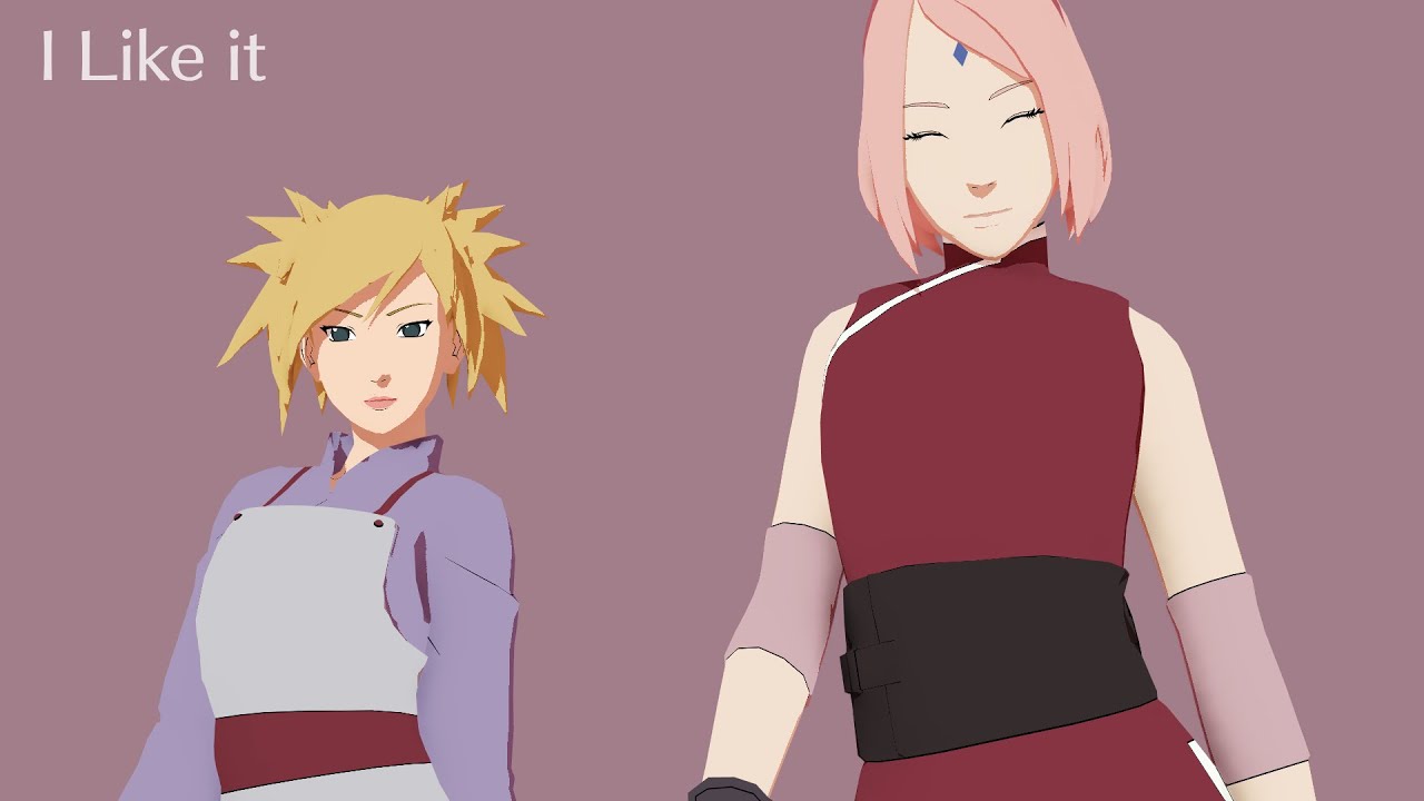 Lisa (from BLACKPINK) - I Like It - Sakura*Temari | Naruto MMD - YouTube