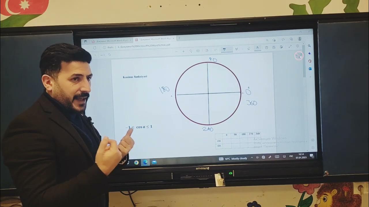 Triqonometrik funksiyalar -Sinus ve cosinus funksiyaları - YouTube