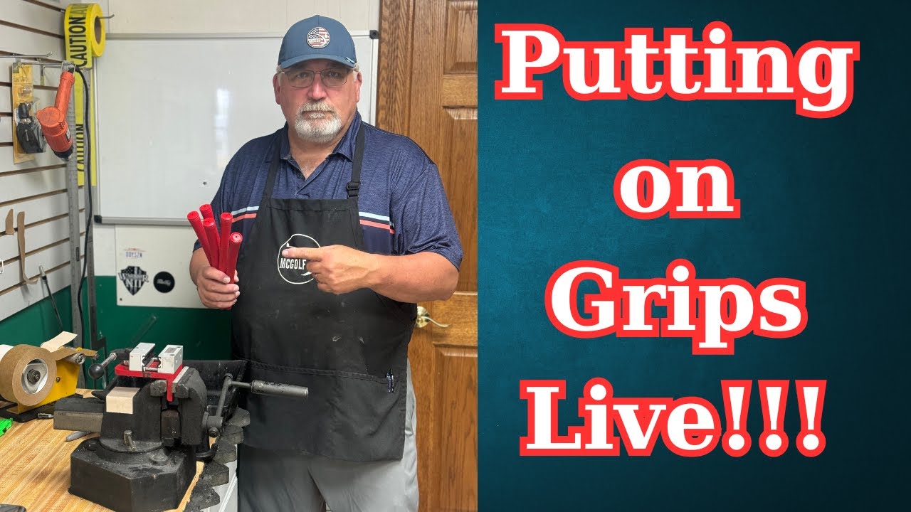 How Put on a Golf Grip LIVE!!! - YouTube