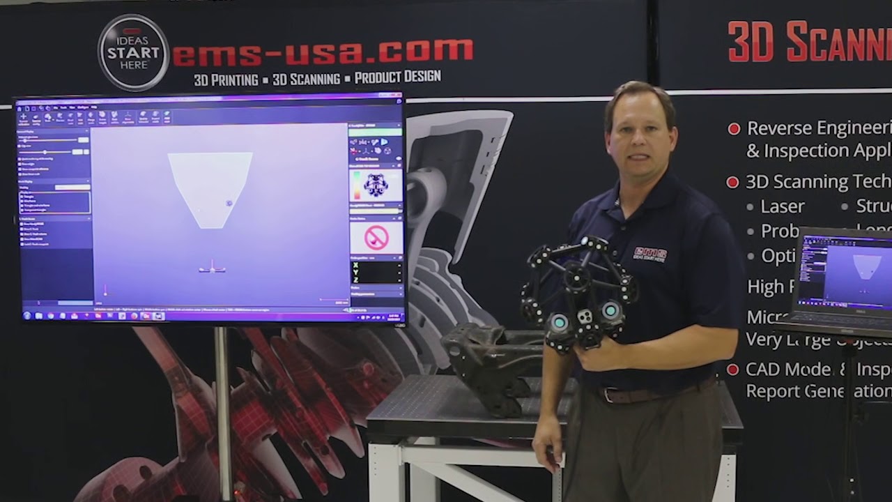 EMS Creaform MetraSCAN 3D Scanning & Probing System - YouTube