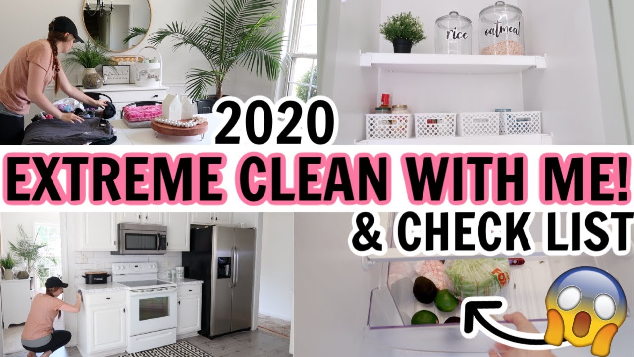 2020 EXTREME CLEAN WITH ME! | ULTIMATE CLEANING MOTIVATION | CLEAN WITH ...
