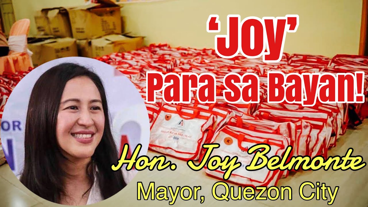 ‘Joy’ Para sa Bayan! Learning Kit Handog ni Mayora Joy Belmonte ng QC ...