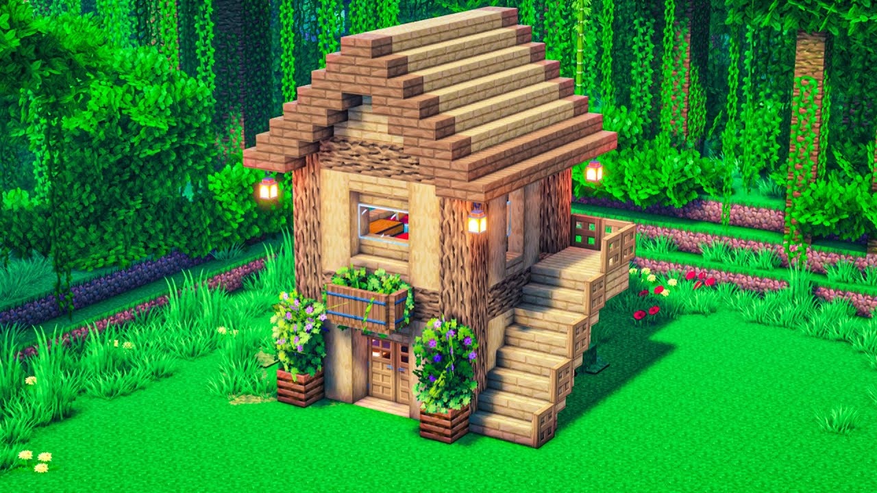 Cottage Core Cozy Starter House, How to build / Tutorial - YouTube