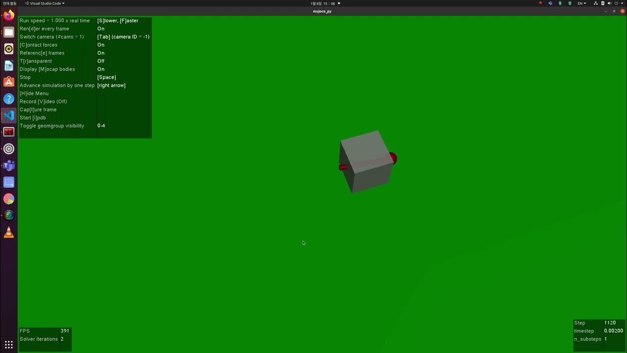 Mujoco Python External Force Visualization Using Xfrcapplied Youtube
