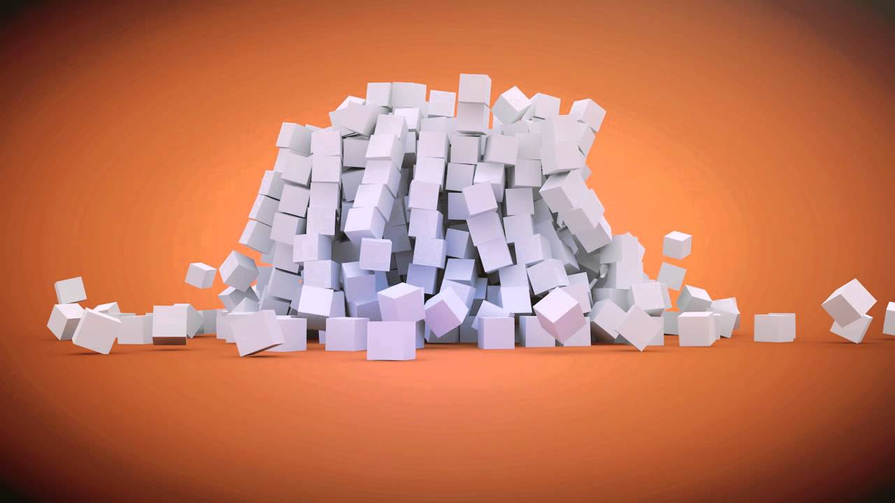 Cinema 4D - Mograph Physics (Falling Cubes) - YouTube