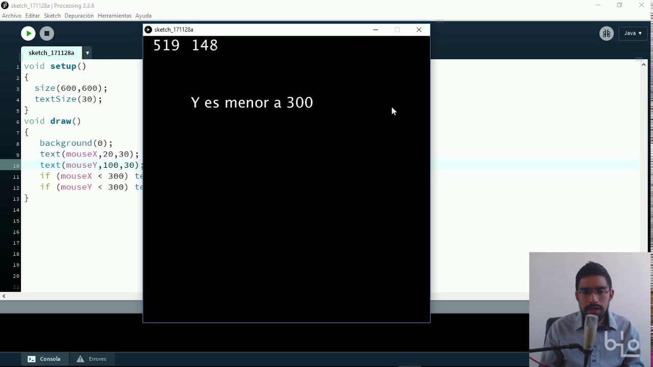 Lección 6: La estructura IF - Curso: Aprende a programar con Processing por Daniel Marcial - YouTube