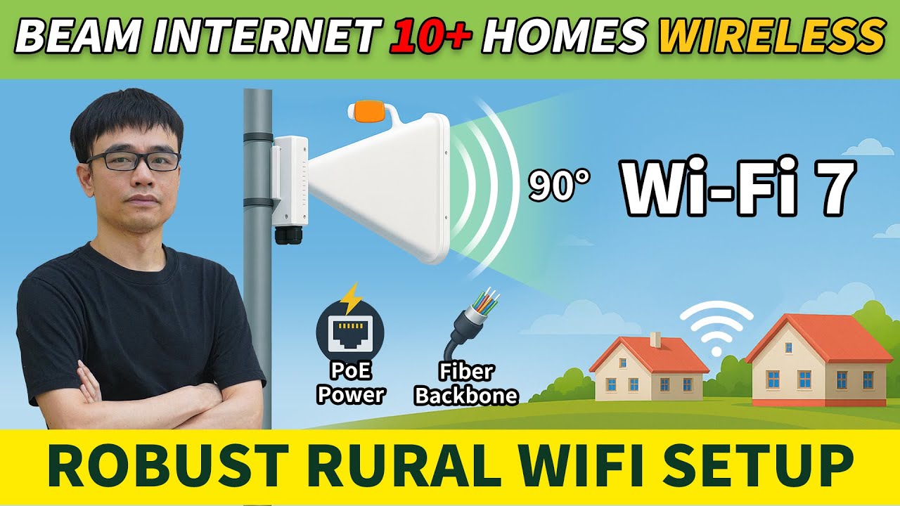 Configurer un pont Wi-Fi 7 pour l'Internet rural | Guide d'installation complet - YouTube