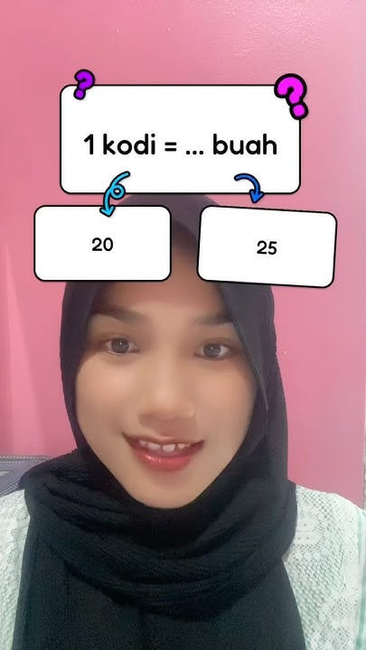 SATU KODI BERAPA YA KUIS MTK #maths #tebaktebakan #mtk #matematika - YouTube