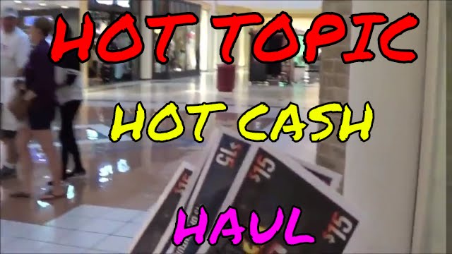 Hot Topic Hot Cash Haul July 2016 - YouTube