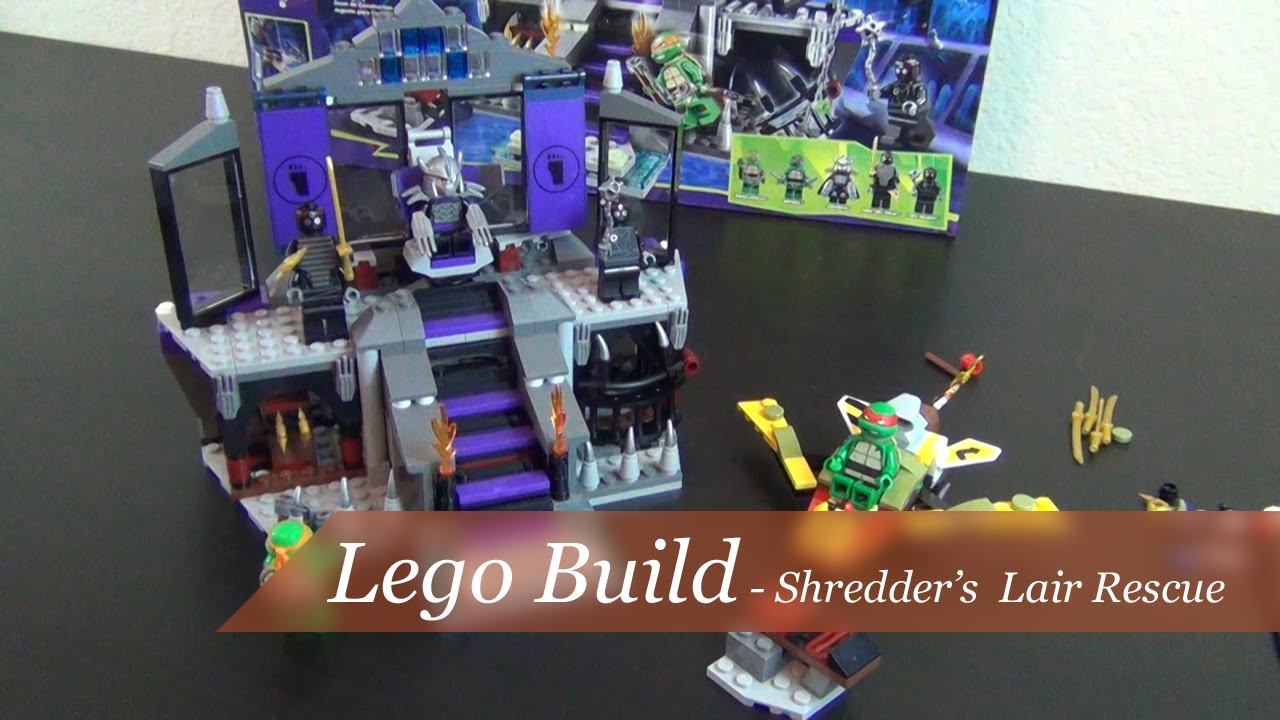 Let's Build - Lego Ninja Turtles Shredder's Lair Rescue Set #79122 ...