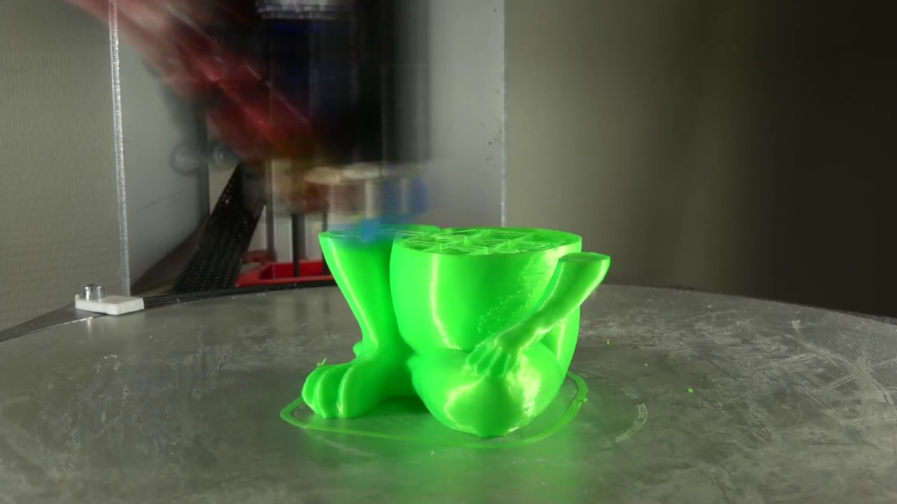 3D Printing Florescent Frog Delta Printer - YouTube