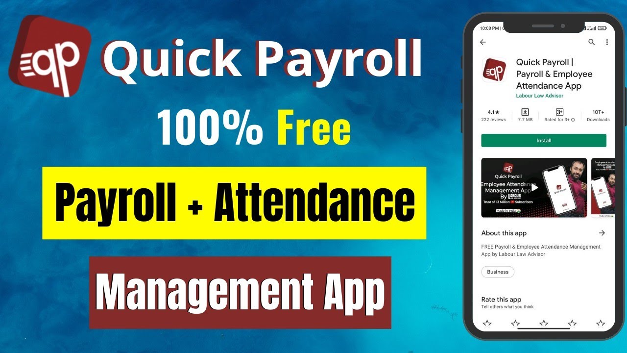 Free Payroll & Attendance Management App | Quick Payroll by ...