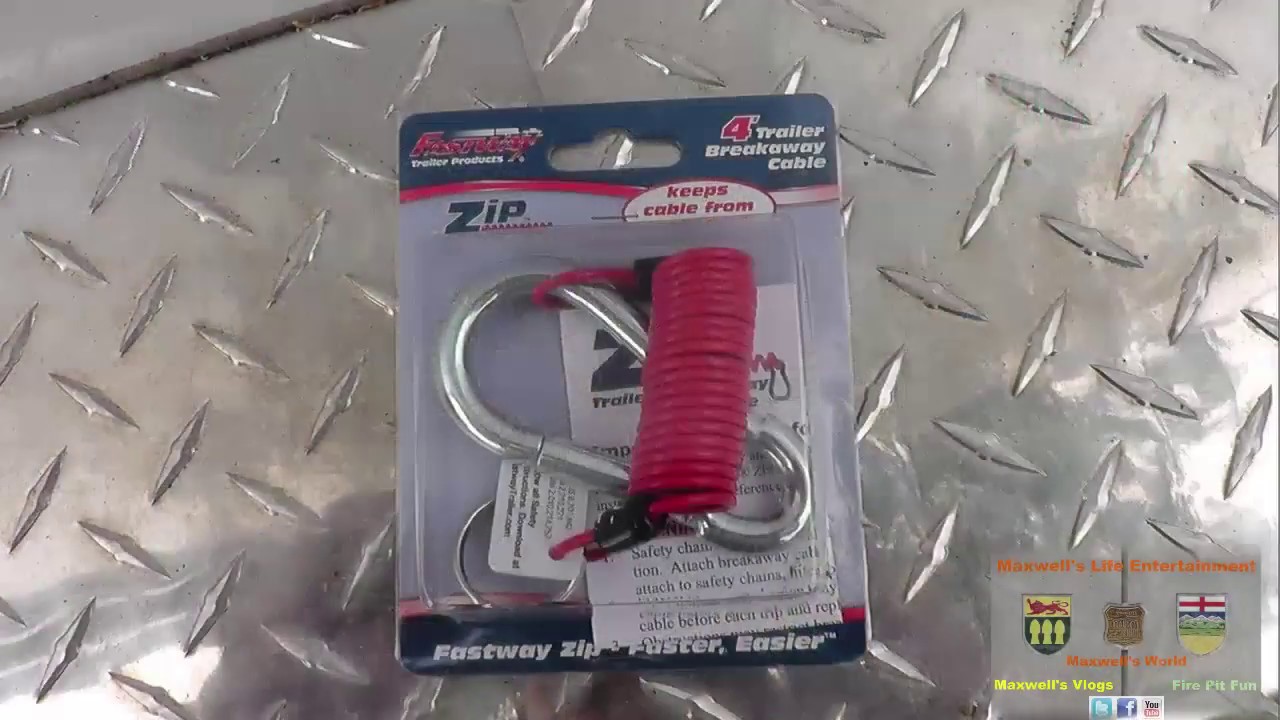 A Fastway Trailer Breakaway Cable Maxwell's World - YouTube