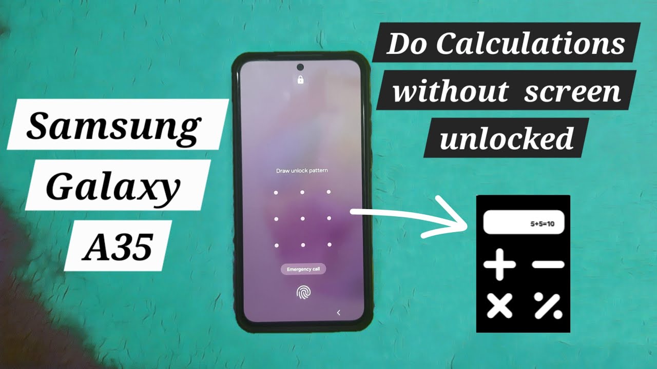 How to do quick Calculations from the locked screen in Samsung Galaxy ...