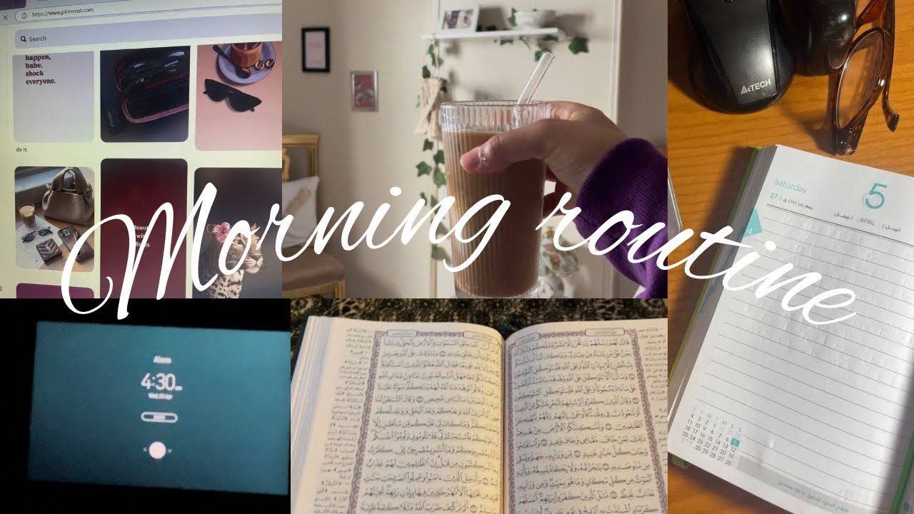 Morning routine , coffee , journaling , workout and more ~ || روتيني ...