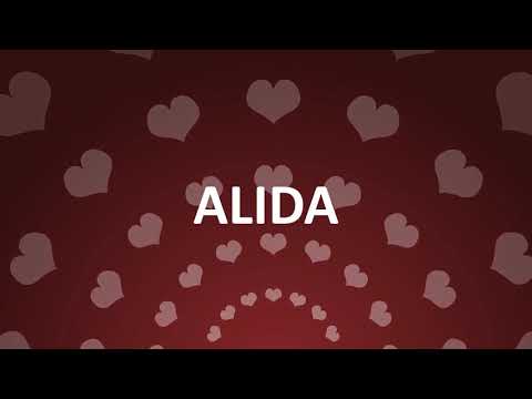 HAPPY BIRTHDAY ALIDA