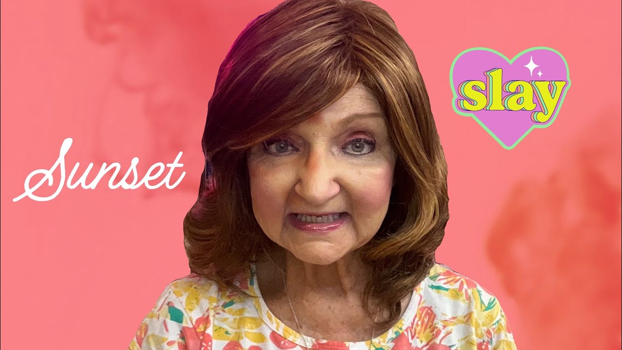 THE STUNNING SUNSET WIG BY JACLYN SMITH IN AUBURN SUGAR - YouTube