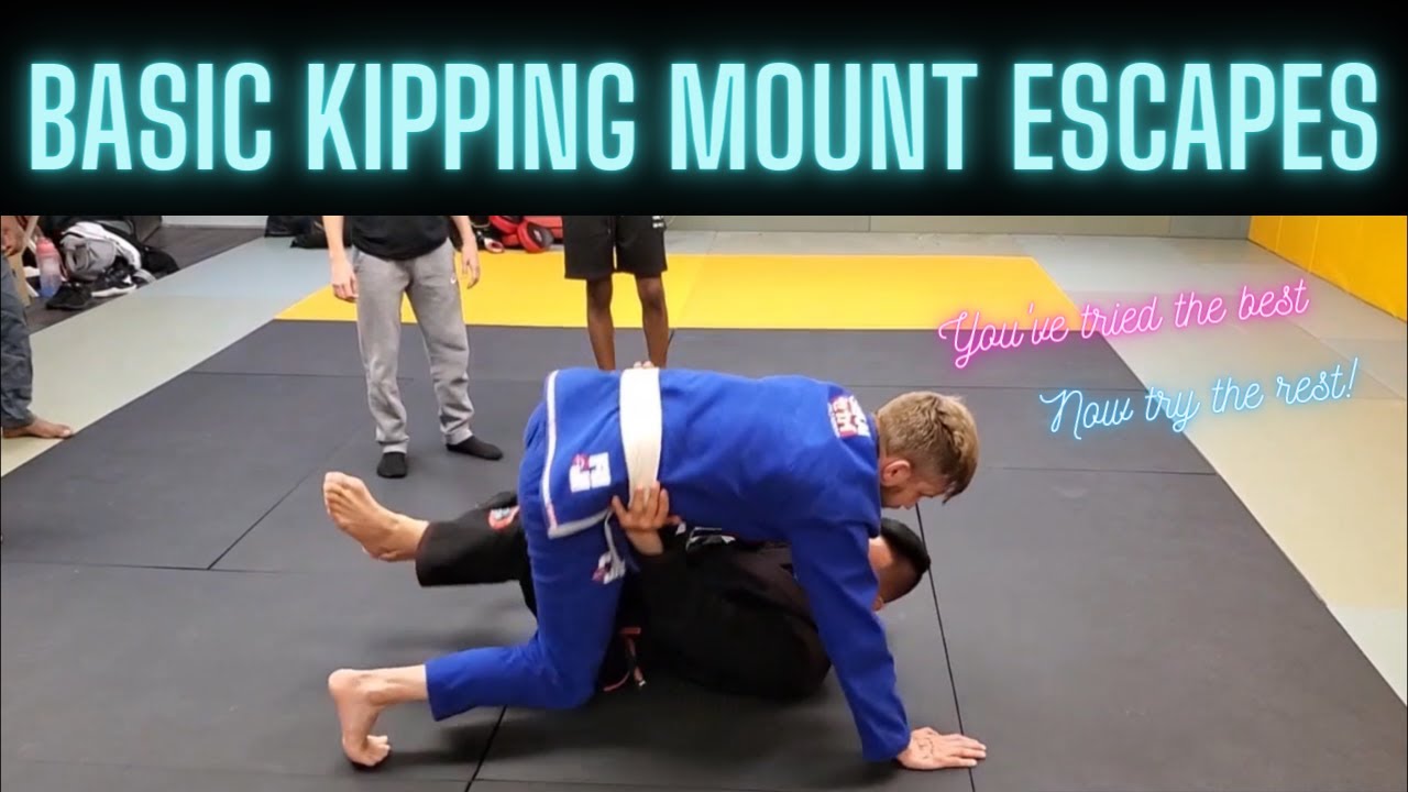 Basic Kipping Mount Escapes for White Belts - YouTube