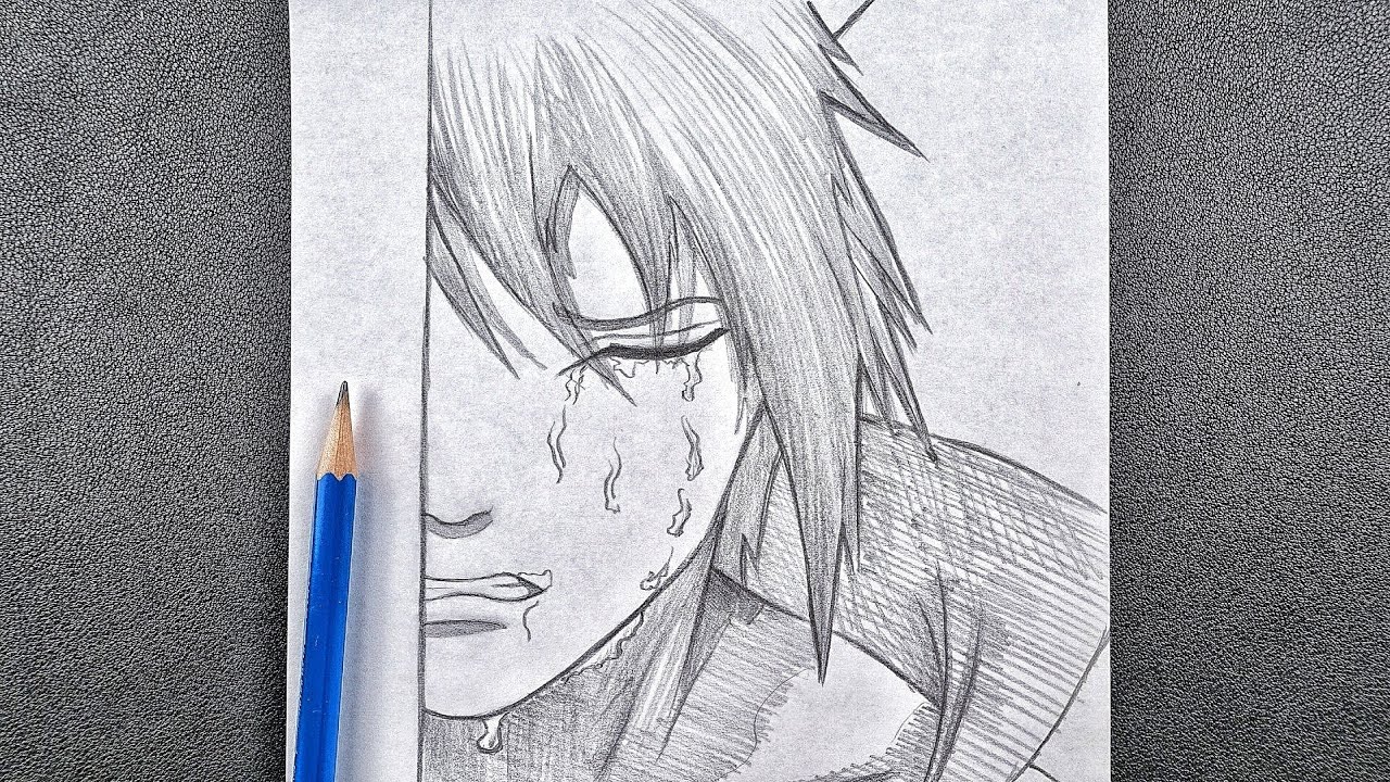 Sasuke Crying Drawing