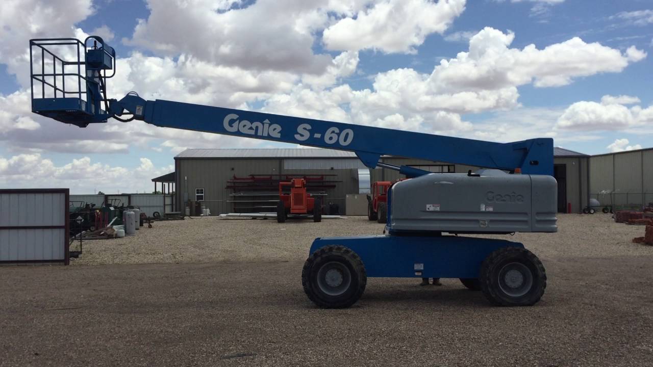 Genie 60 Foot Manlift CER-2180 A - YouTube