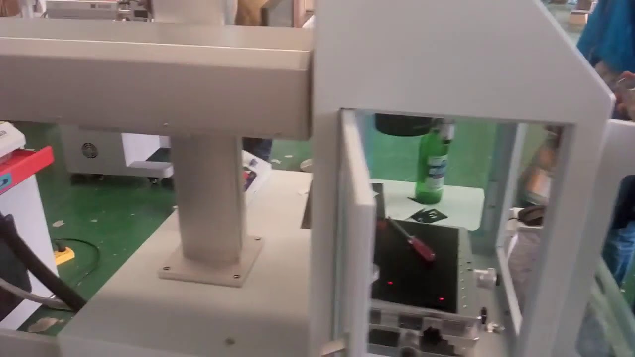 UV laser marking for Glass Bottle, UV Laser Marking Machine - YouTube