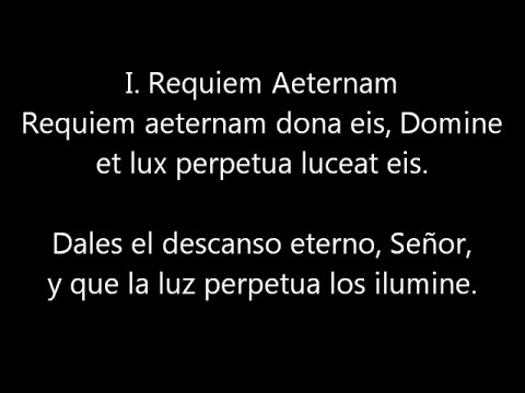 Réquiem de Mozart. (con subtítulos en latín y español) - YouTube