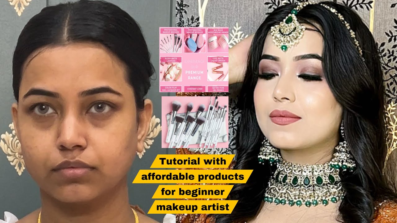 One brand makeup tutorial | praush beauty products review for pro ...