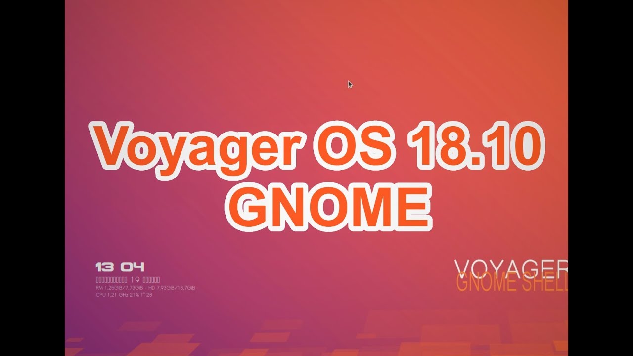 Voyager OS 18.10 GE (Gnome) - Обзор - YouTube