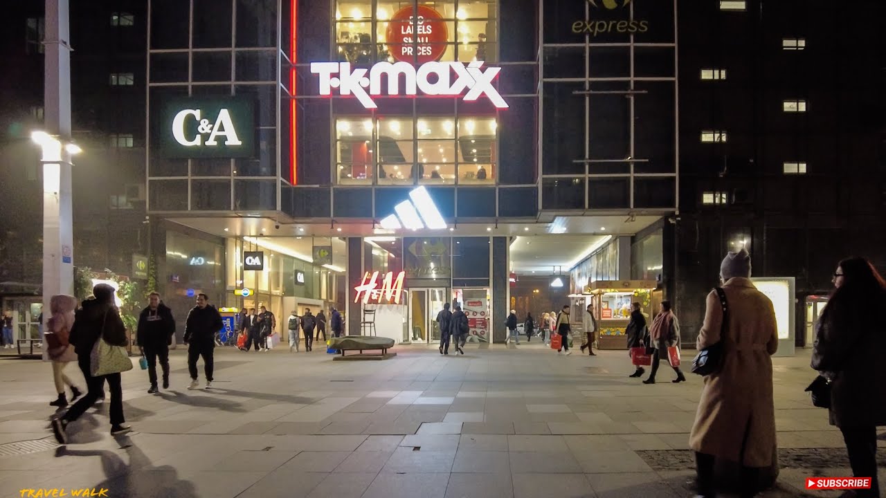 Warsaw Night Walk - Warsaw City Poland, 4K 60fps City Walk - Travel ...