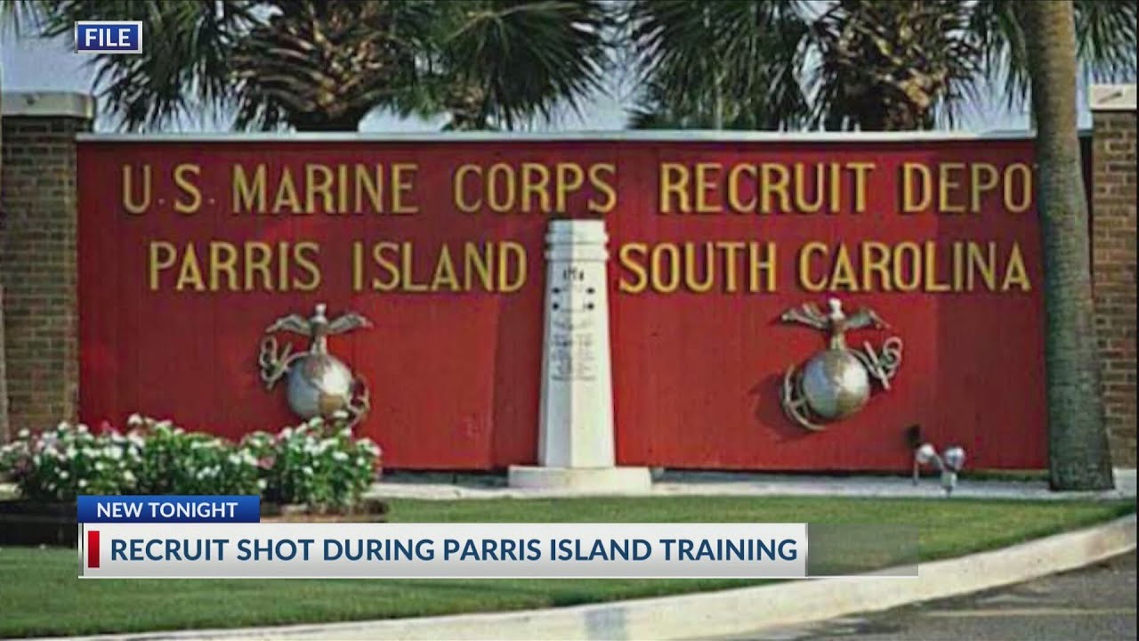 Marine Corps recruit shot in leg during training exercise on Parris ...