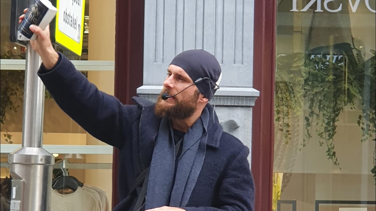 PREACHING on a BUSY Street Corner In AMSTERDAM - YouTube