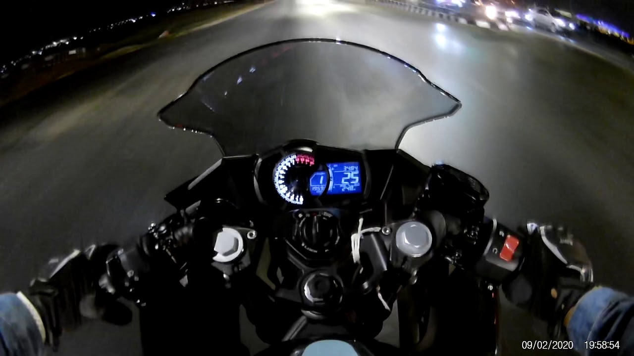 Kawasaki Ninja400 Akrapovic Titanium slip on -Top speed - YouTube