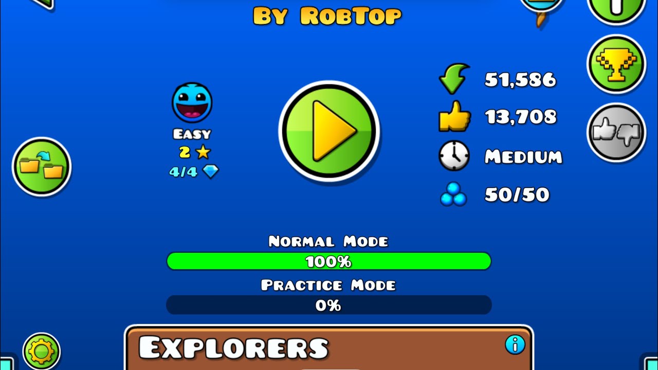 Explorers 100% By RobTop | April Fools - YouTube