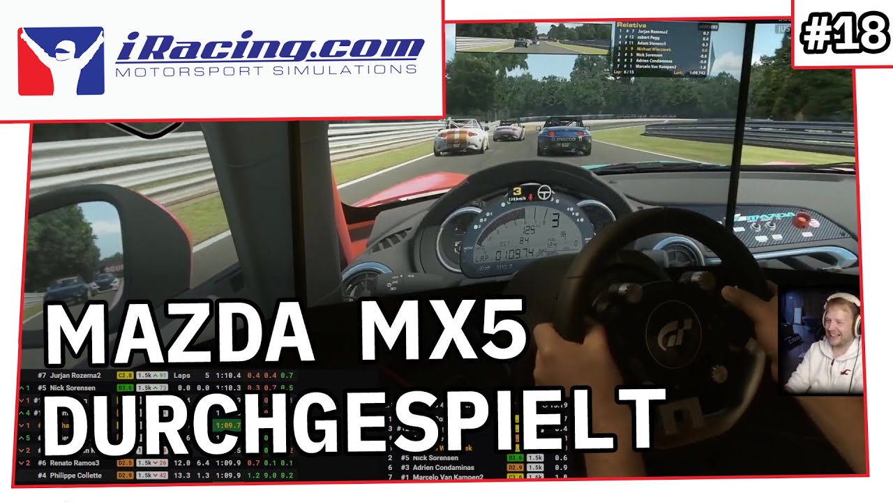 iRacing | Episode 18: Mazda MX5 durchgespielt - YouTube