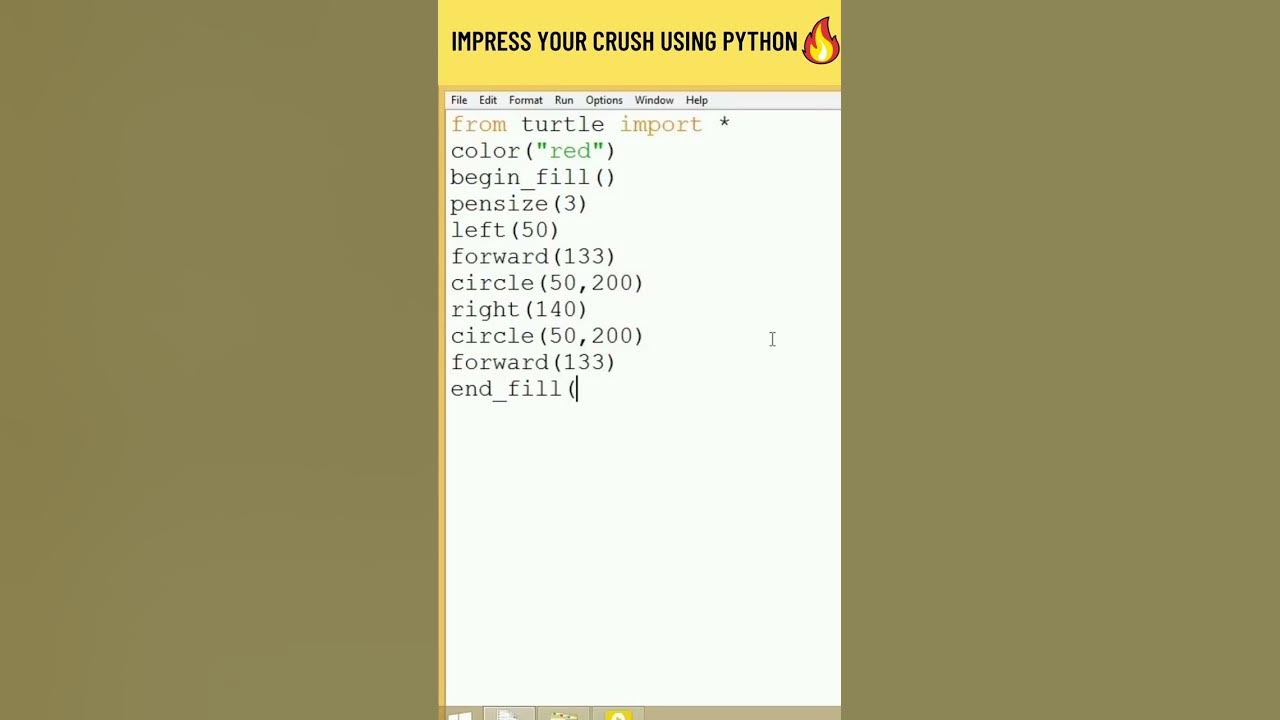 Impress Your Crush Using Python Shorts Youtubeshorts Youtube