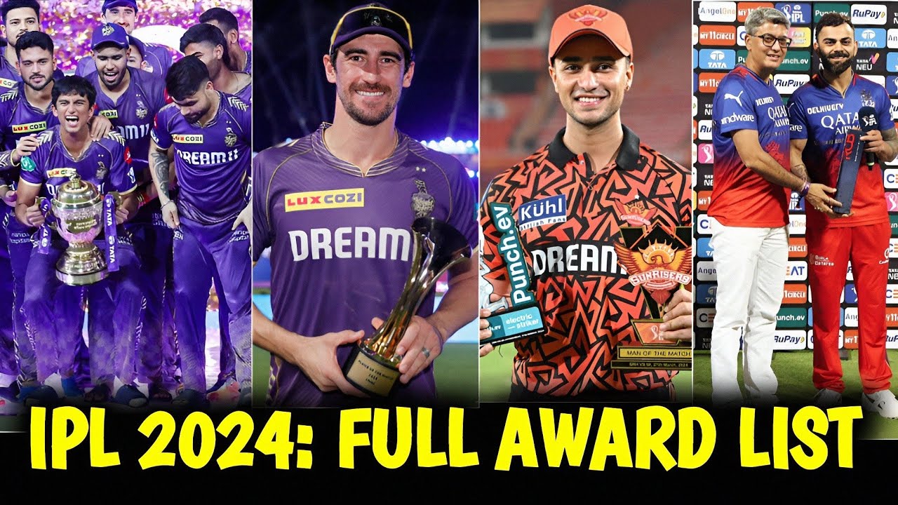 IPL 2024 Award ceremony | IPL 2024 Winner Award Prize Money || IPL 2024 ...