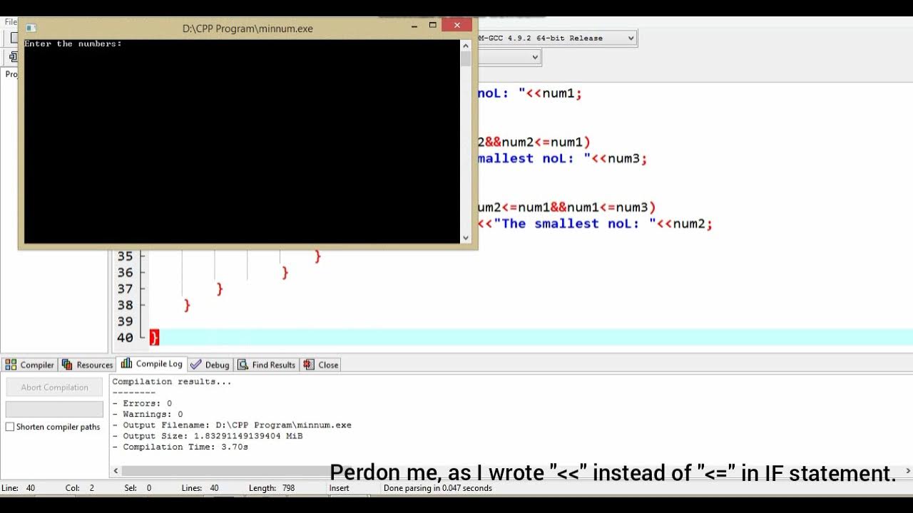Finding Smallest Number Using different approaches c++// Cpp ...