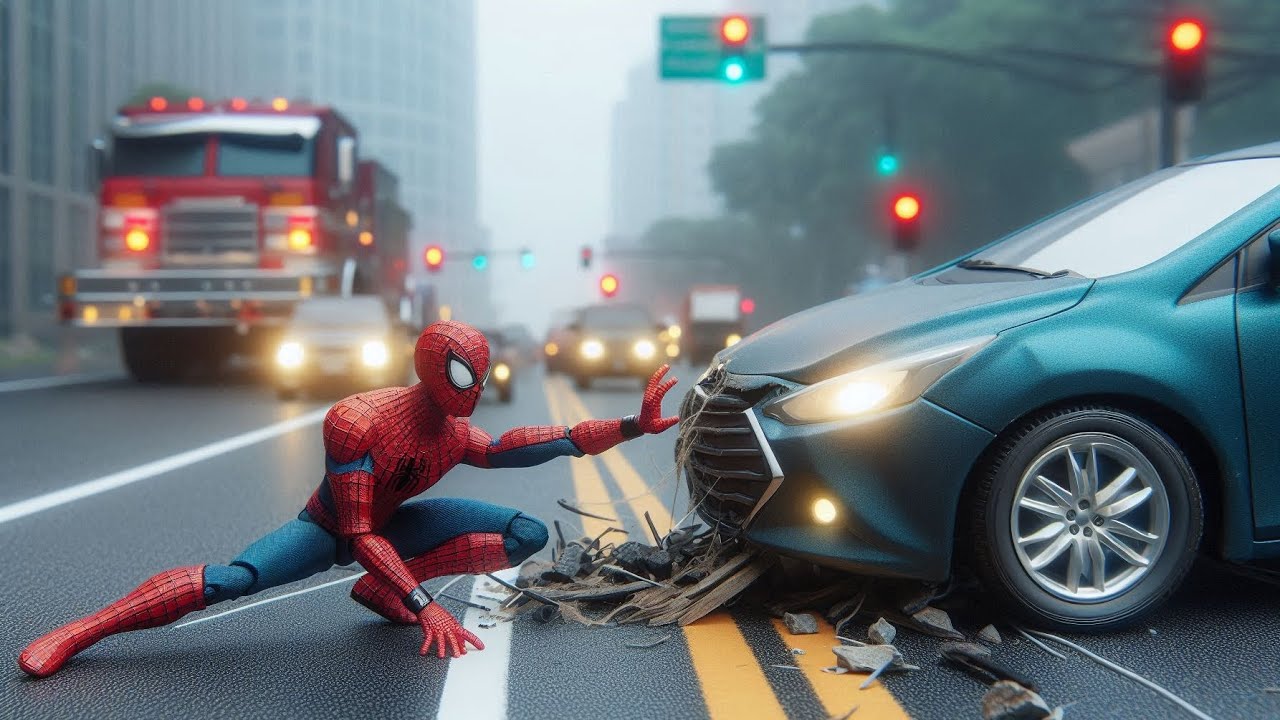 Spider-Man: Miles Morales Stops High-Speed Car Chase! Epic Takedown ...