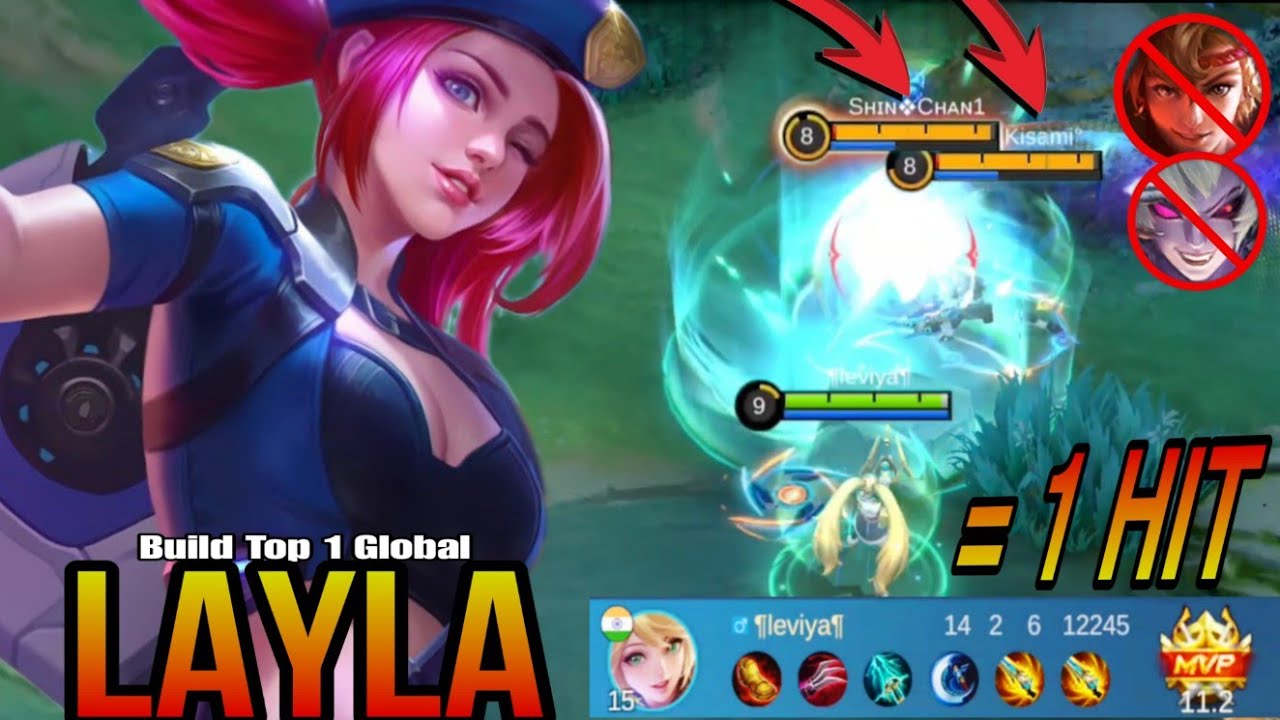New Layla 1 Hit Damage Build And Emblem!! Build Top 1Globla Layla ...