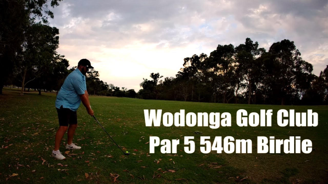 Playing a long par 5 at Wodonga Golf Club - YouTube